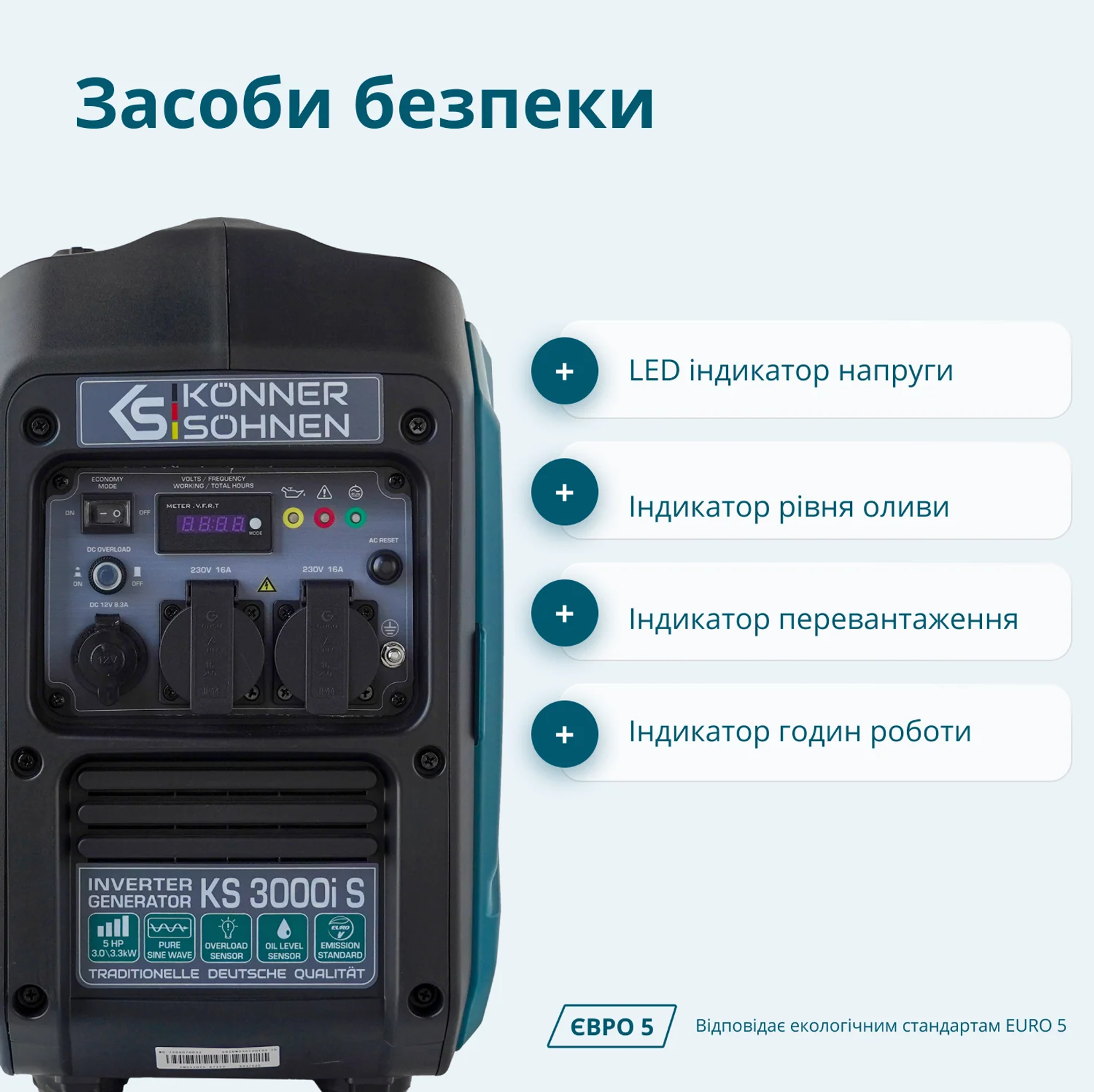 Генератор инверторный Konner & Sohnen KS 3000i S|Купить|Официальный магазин